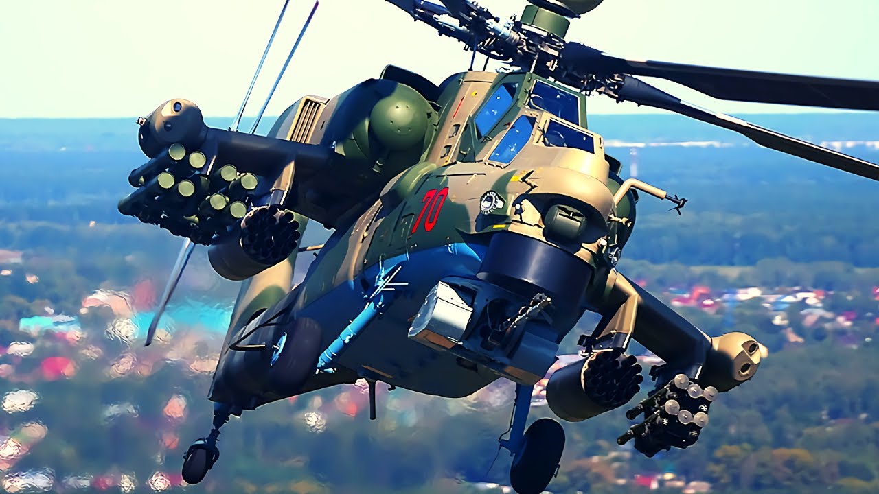 How powerful Russian Mi-28NM Attack helicopter? - YouTube