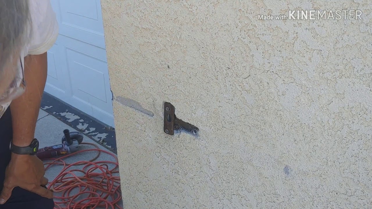 DIY Handle & closer install on wrought iron gate - YouTube