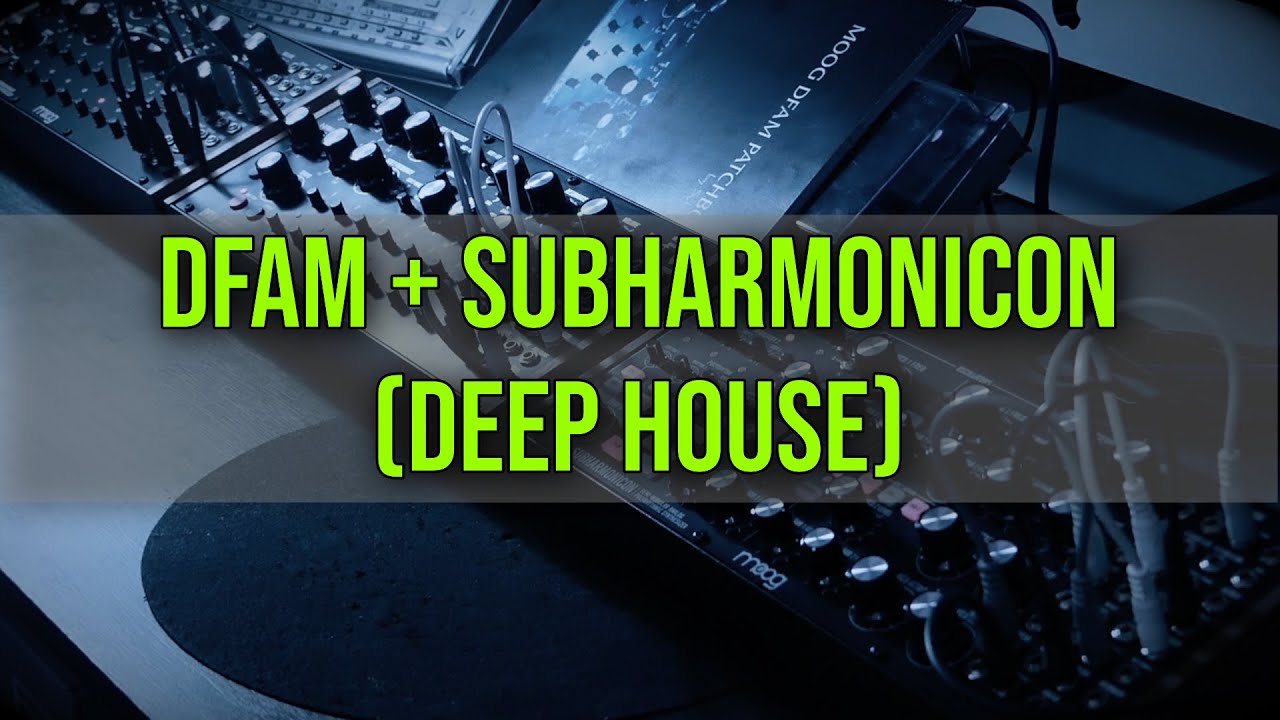 moog sound studio DFAM + Subharmonicon (deep house) - YouTube