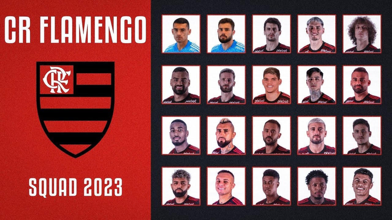 CR FLAMENGO FC | Squad 2023 (David Luiz, Varela, Vidal, Gerson, Pedro ...