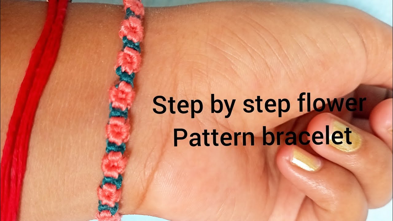 handmade friendship band/ diy thread bracelet/ handmade bracelet/ step ...