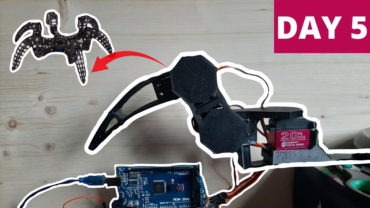 Hexapod build - Day 5 - YouTube
