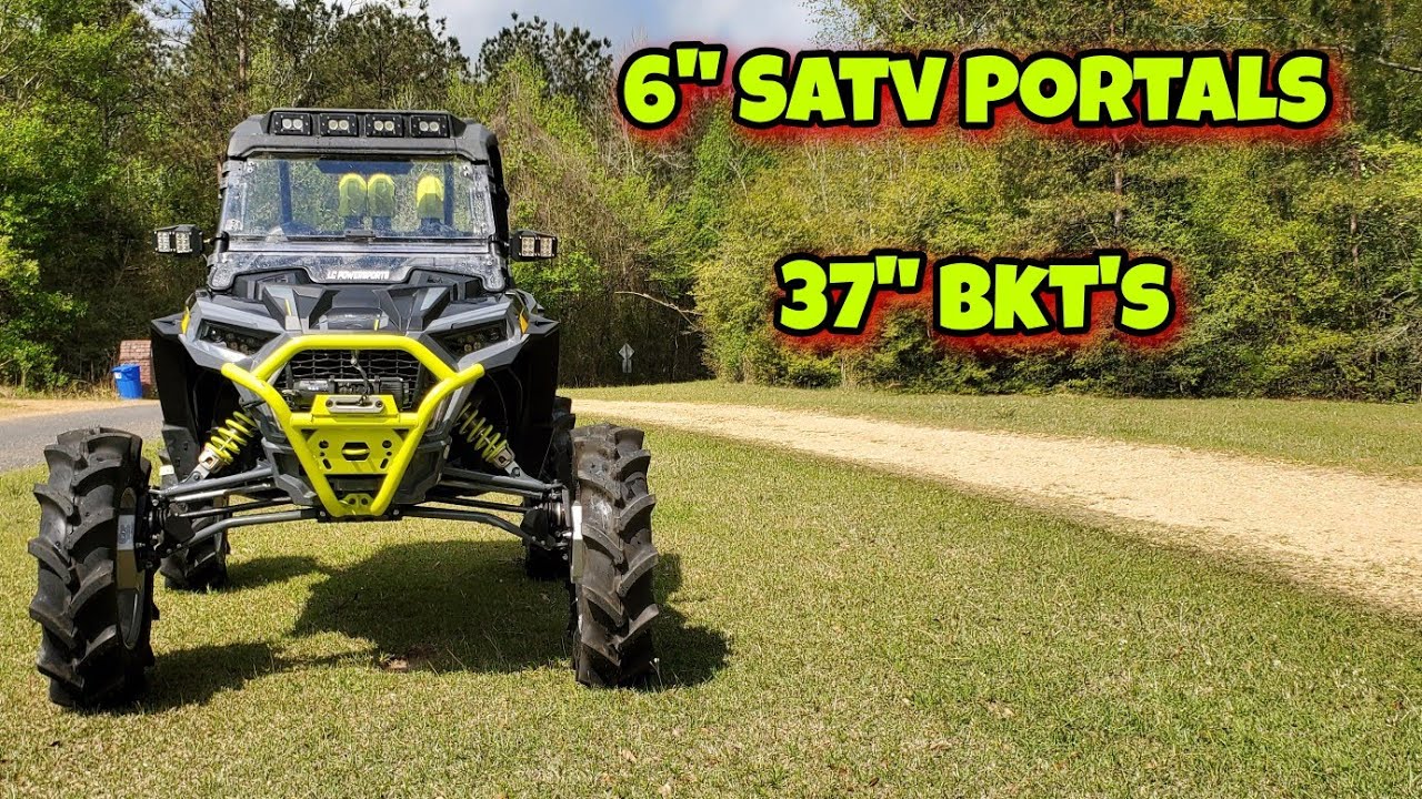 Adding 6" Satv Portals and 37's| 2020 Polaris Rzr Highlifter! - YouTube