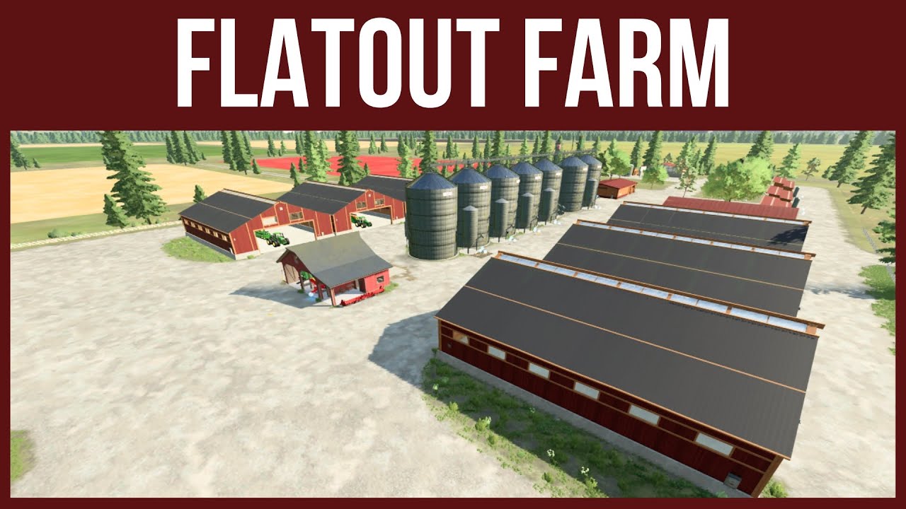 FLATOUT FARM – Map Tour – Farming Simulator 22 - YouTube