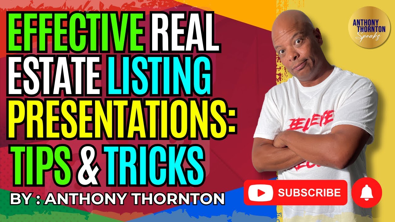 Effective Real Estate Listing Presentations Tips and Tricks - YouTube