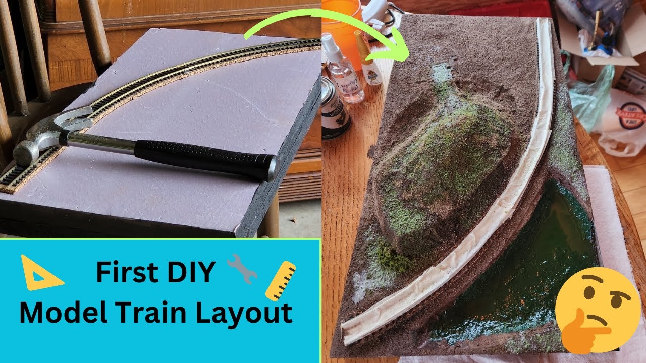 First HO model layout (Part 1) DYI project - YouTube
