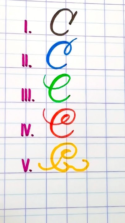 How to write the letter C / Different types of letter C / Handwriting ...