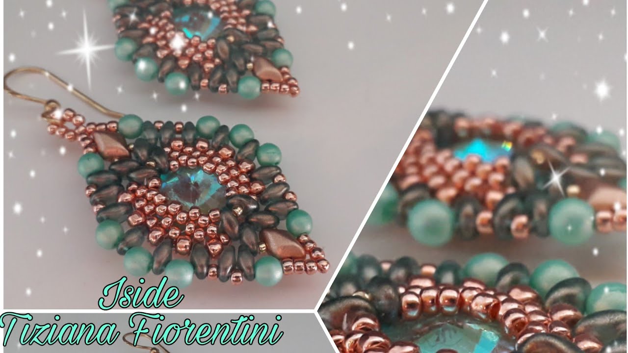Tutorial modulo Iside con superduo rocailles rivoli e perle - YouTube