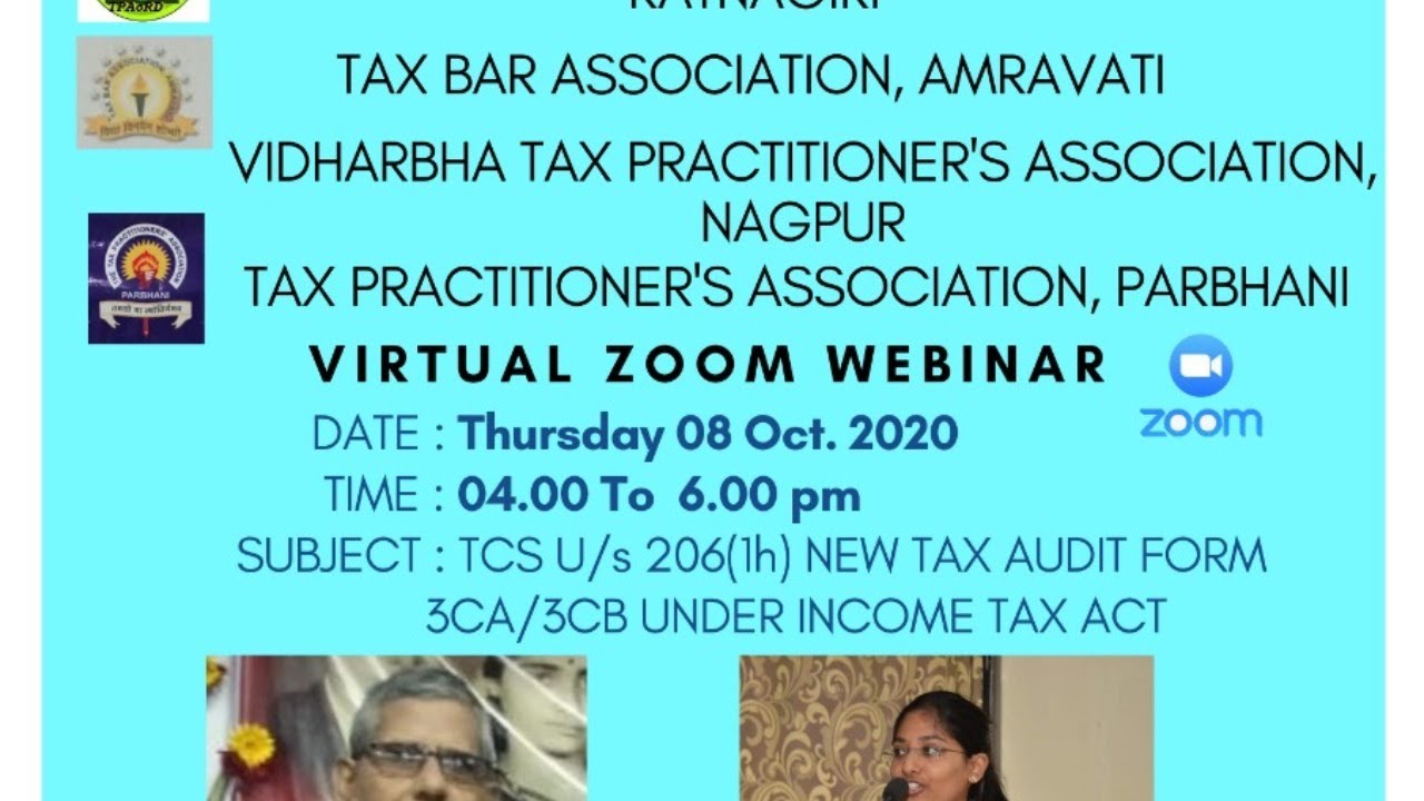 TCS u/s 206(1h) New Tax Audit Form 3CA/3CB under Income Tax Act - YouTube
