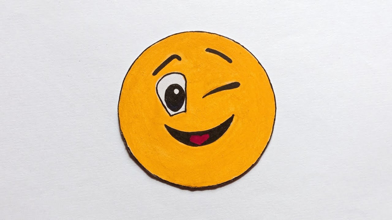 How To Draw A Smiley Step By Step | Quick And Easy Smiley/Emoji Drawing - YouTube