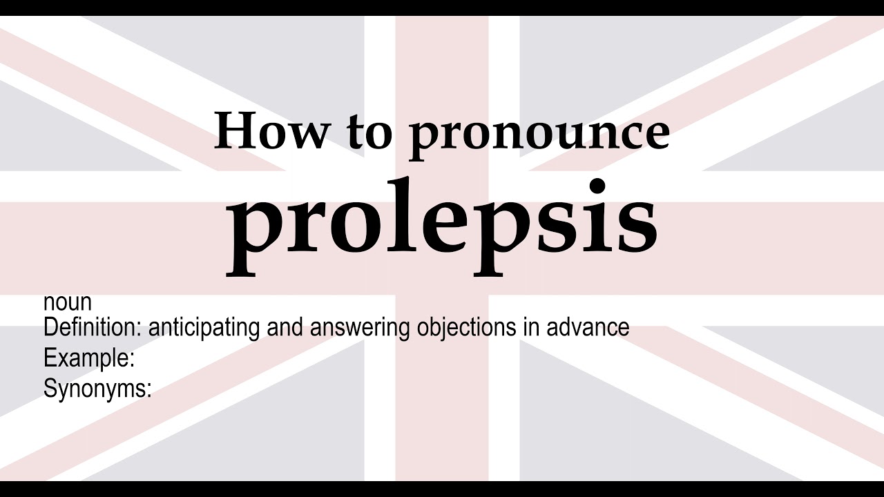 prolepsis - YouTube