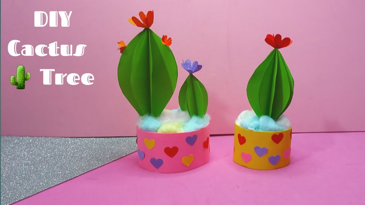 Cactus How To Make Paper Cactus Tree🌵 Paper Craft Diy Paper Cactus