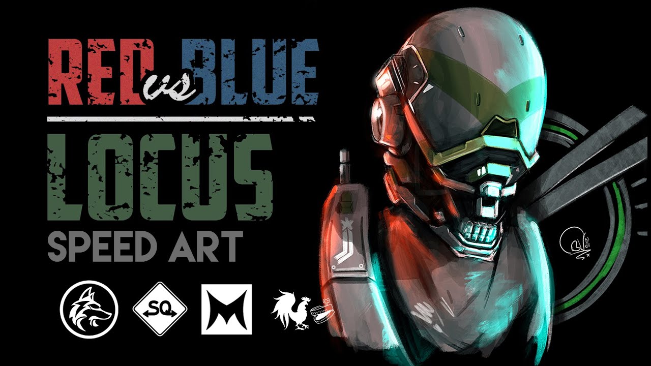 Locus : Red vs Blue : Speed Art - YouTube