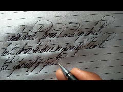 how to write cursive handwriting smoothly // neatly cursive english ...