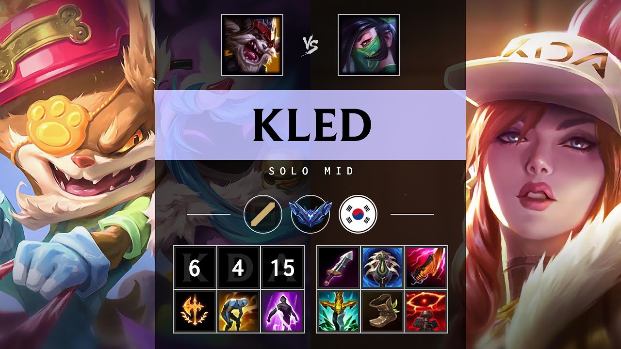 Kled Mid vs Akali - KR Diamond Patch 25.07 - YouTube