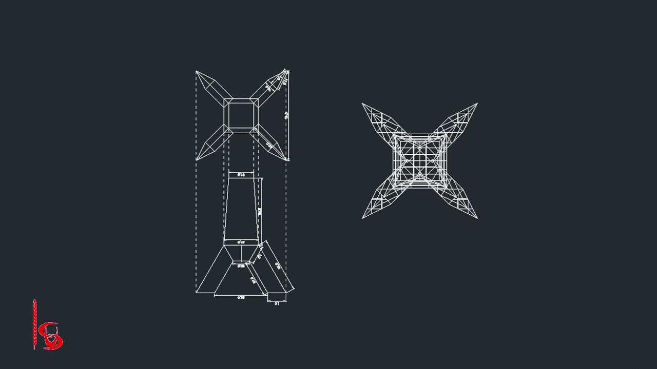 COLUMNA CON VIGAS DIAGONALES - YouTube