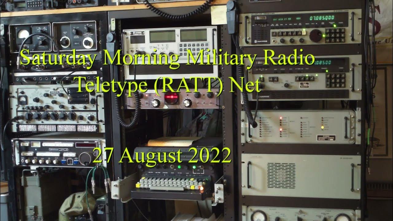 Saturday Ham Radio RTTY Teletype Vintage Net - YouTube