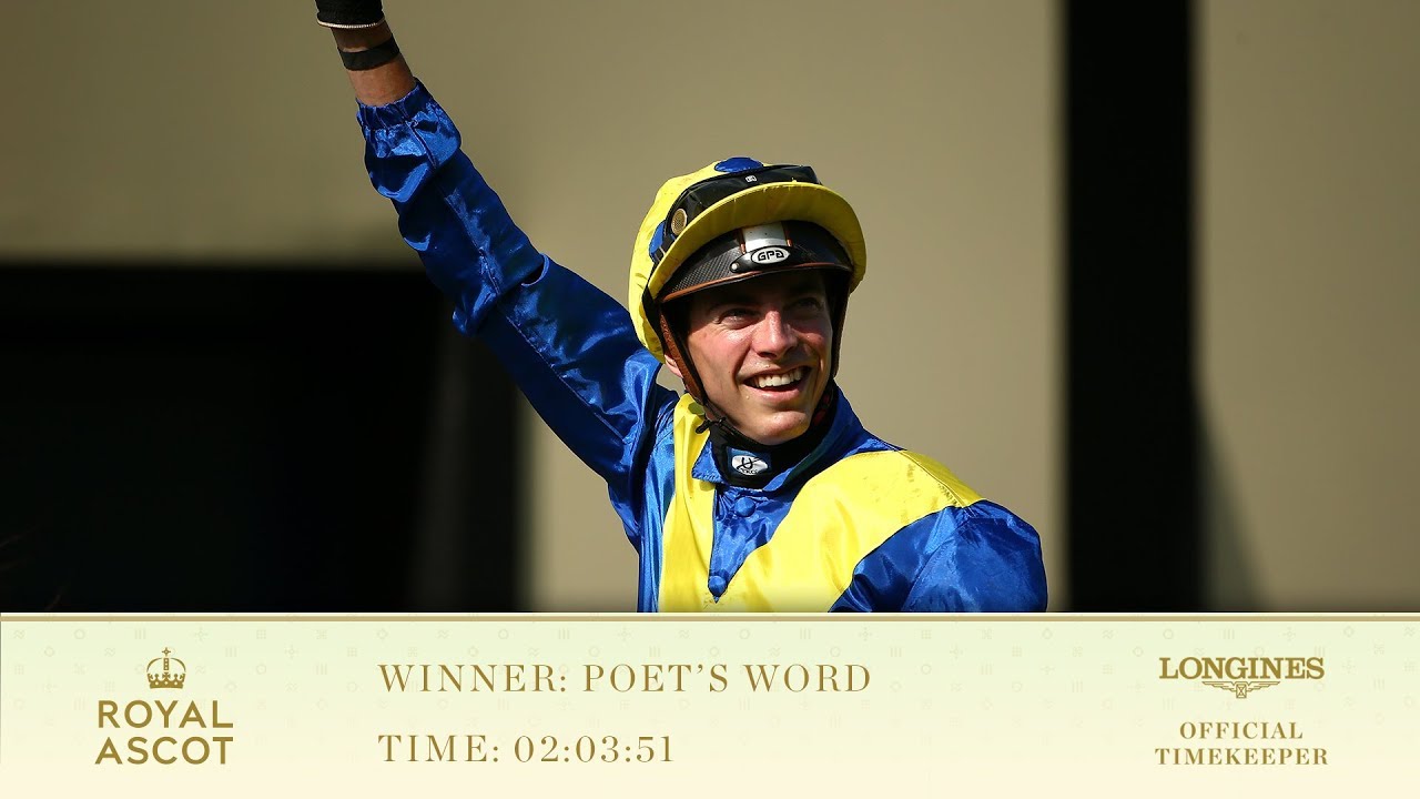 Poet's Word Wins The Prince of Wales Stakes | Royal Ascot 2018 - YouTube