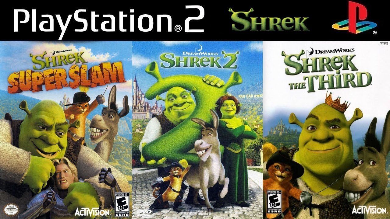 All Shrek Games on PS2 - YouTube