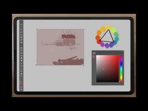 Illustration Painting Process and Principles of Design - YouTube