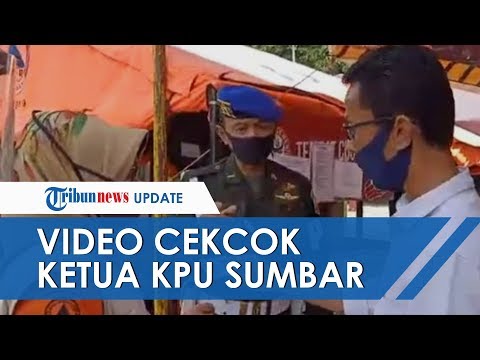 Viral Video Ketua KPU Sumbar dan Petugas PSBB Cekcok karena KTP dan Surat Tugas, Ini Penjelasannya