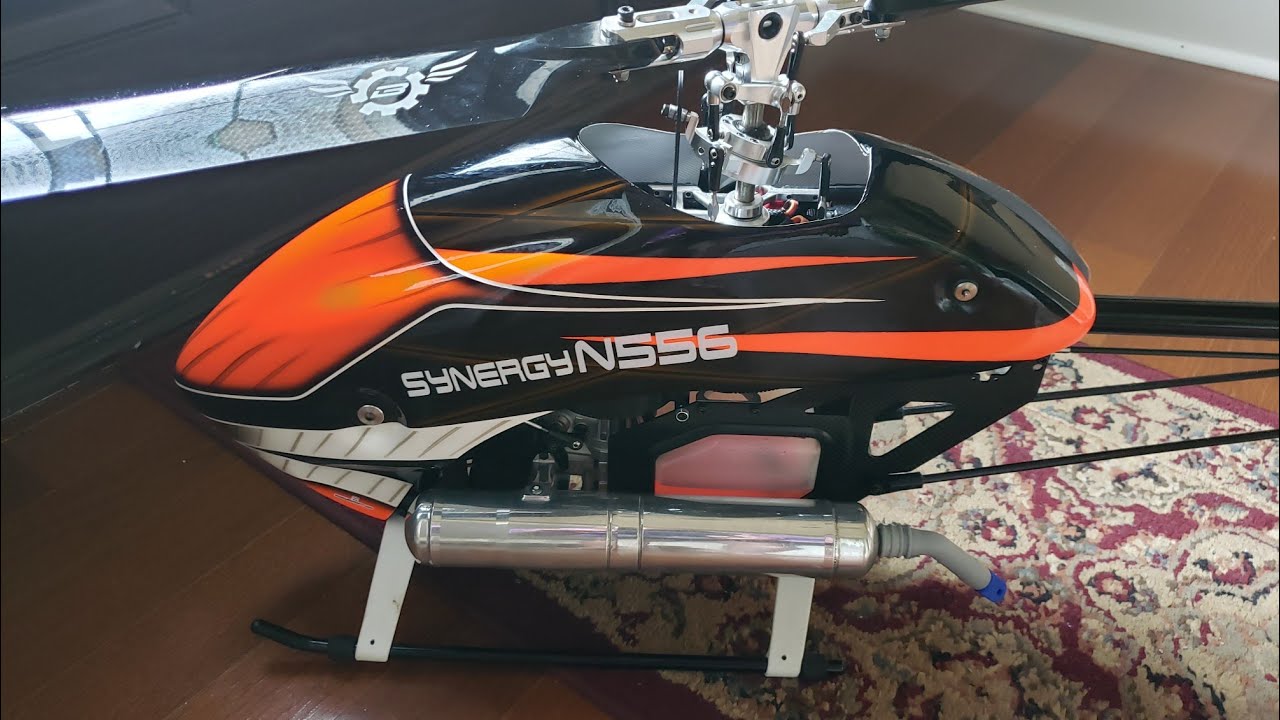 Synergy N556 RC Helicopter maiden - YouTube