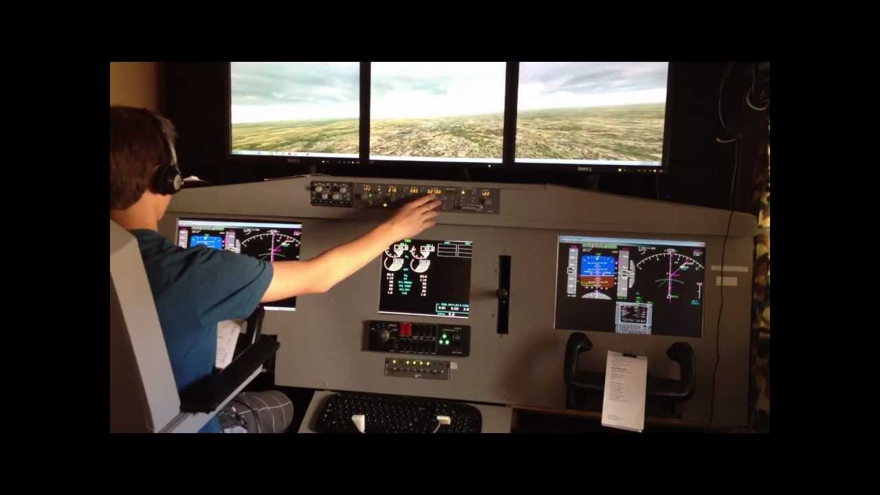 FSX full flight (time lapse) home cockpit - YouTube