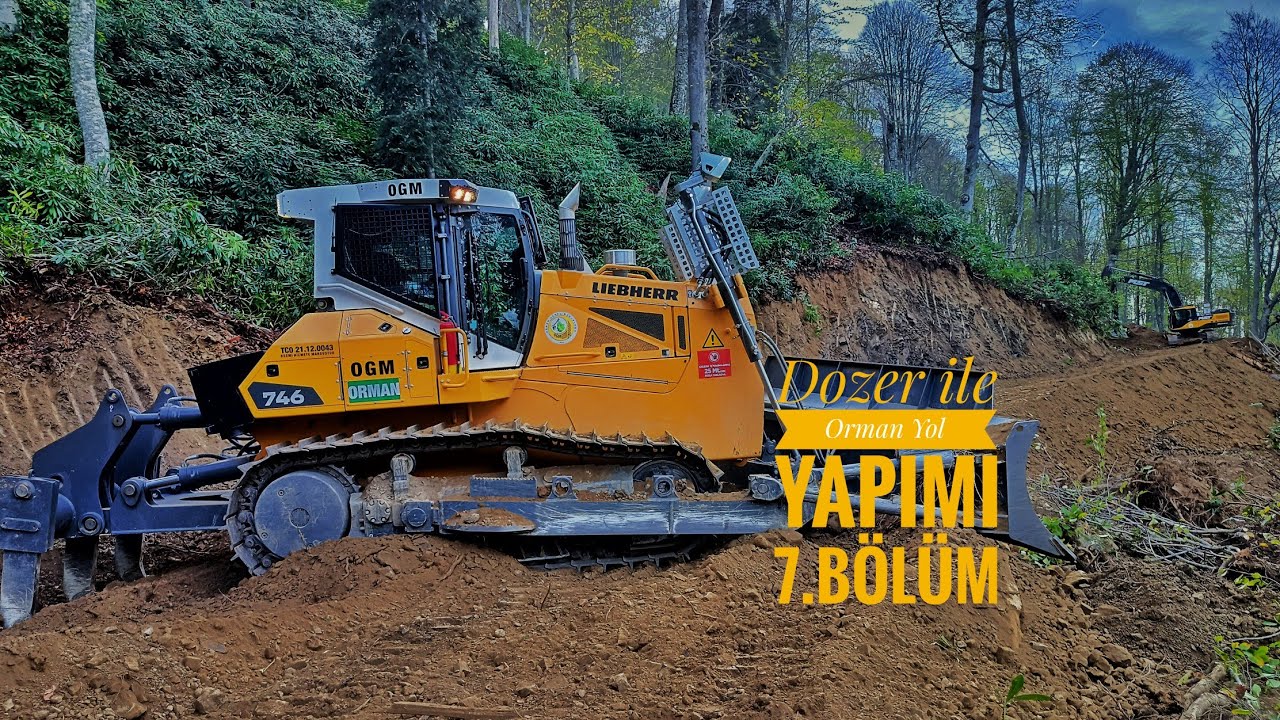 Dozer ile Orman Yol Yapımı 7. Bölüm/Forest Road Construction with Dozer ...