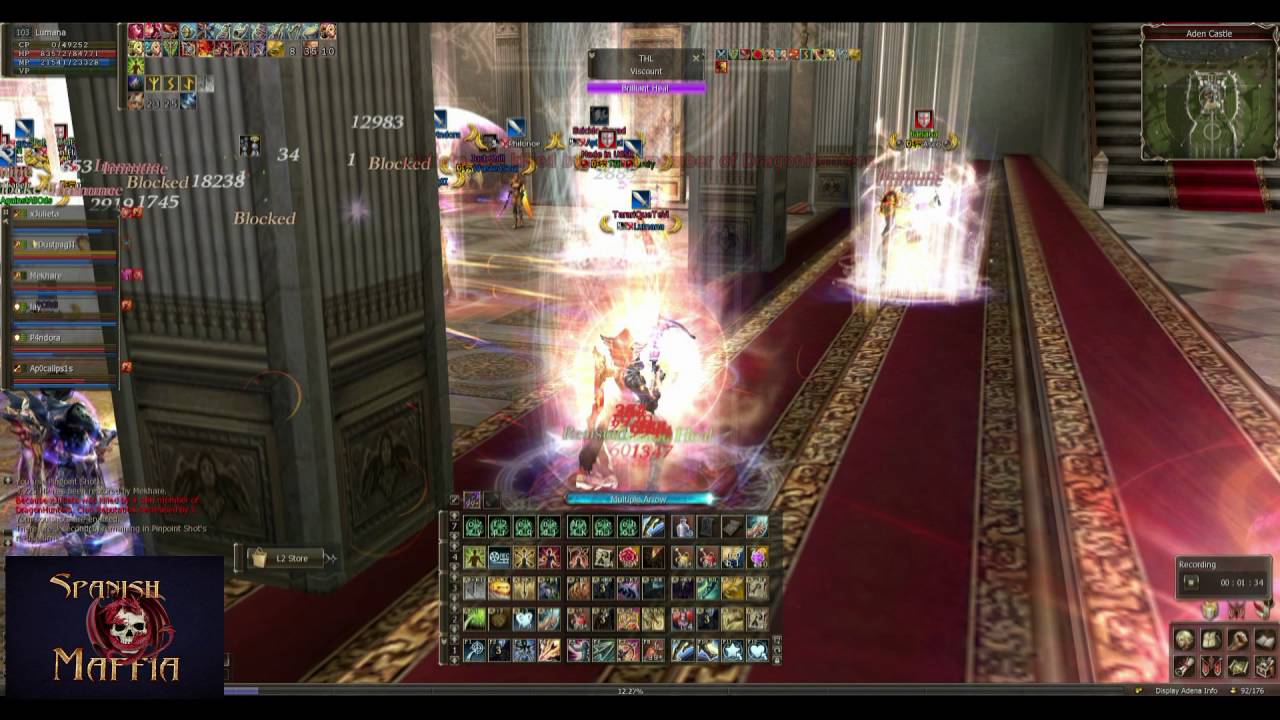 Lineage 2 Helios Ncwest Lumana OverBoosted Aden Siege - YouTube
