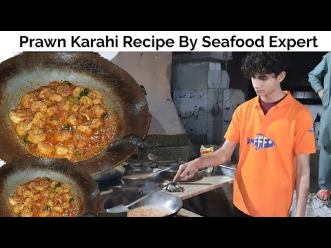 Prawn Karahi Recipe by Seafood Expert at Street Food Karachi - YouTube
