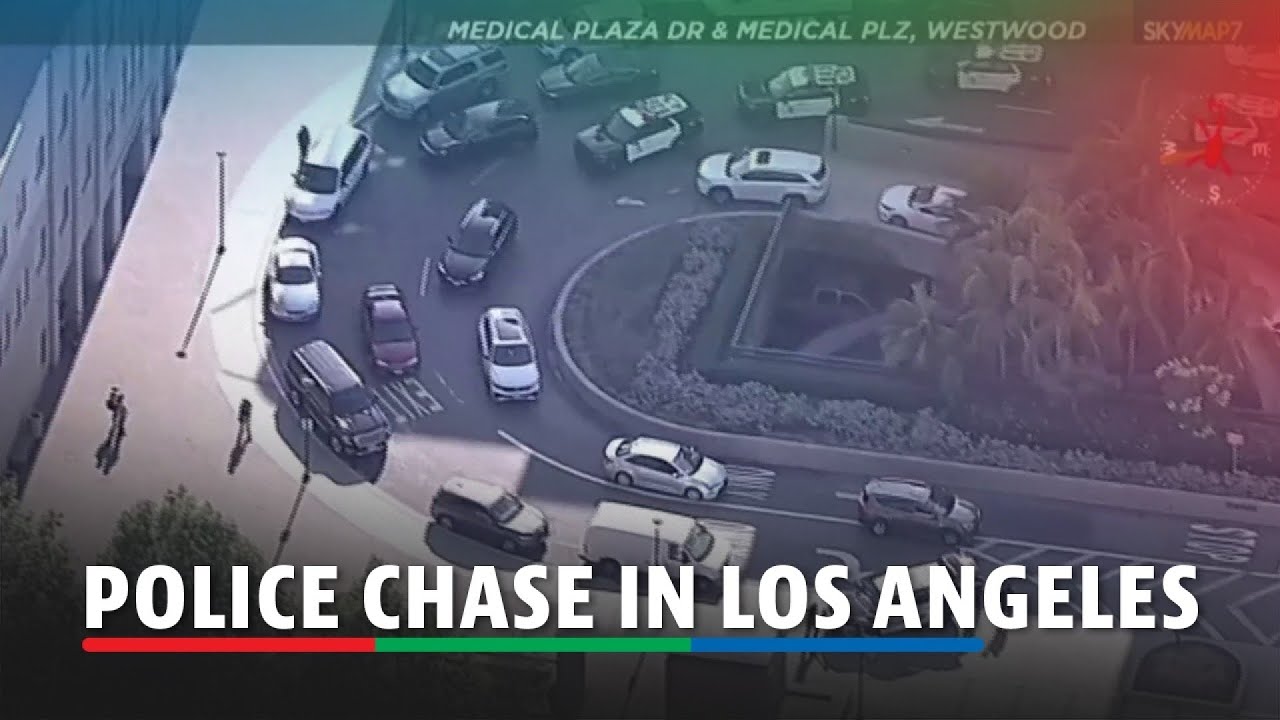 Aerial video shows dramatic police chase through Los Angeles streets ...
