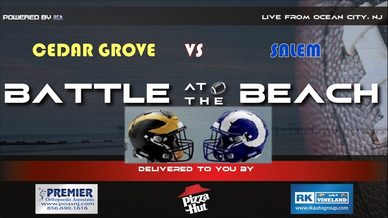 CEDAR GROVE VS SALEM - BATTLE AT THE BEACH - GM 2 - YouTube