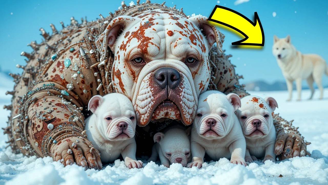 Brave Bulldog Mother Fights Monster to Protect Her Babies – A Heartfelt ...