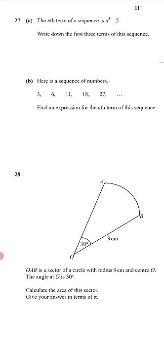 Cambridge IGCSE Math exam questions - YouTube