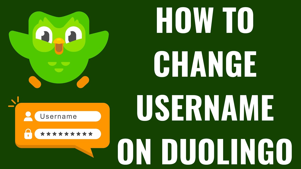 How to Change Username on Duolingo - YouTube