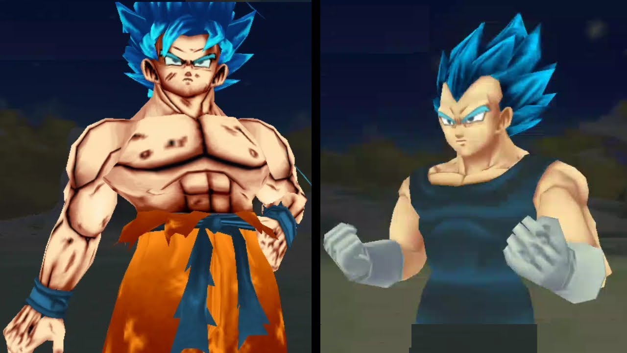 Texture goku and vegeta ssj blue | DBS Broly | DBZ TTT MOD - YouTube