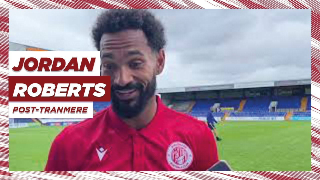 Jordan Roberts' reaction | Tranmere Rovers 1-2 Stevenage - YouTube