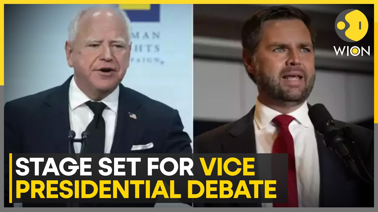 US Vice Presidential Debate: Tim Walz and JD Vance to take the stage ...