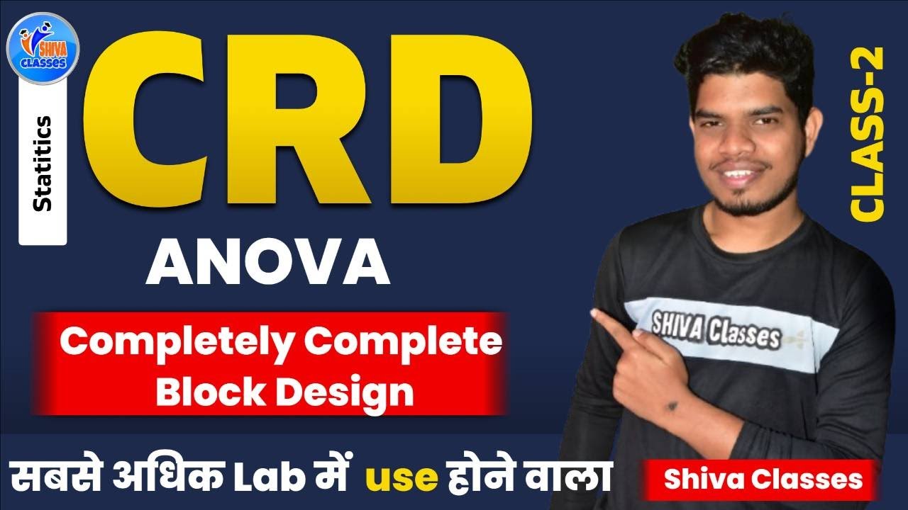 CRD Made Easy: One‑Way ANOVA Step‑by‑Step | Class 2 Statistics - YouTube