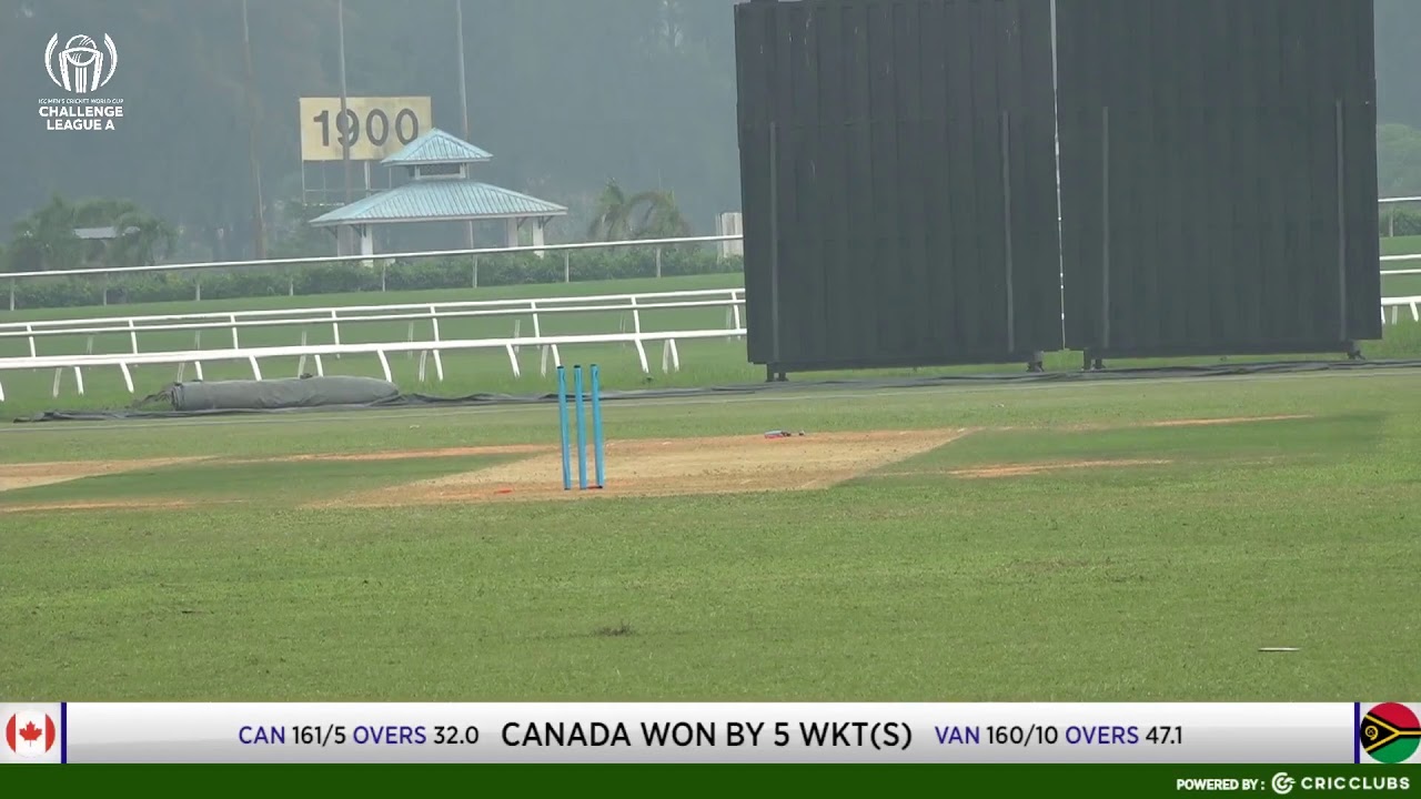 ICC CRICKET WORLD CUP CHALLENGE LEAGUE A CANADA vs VANUATU - YouTube
