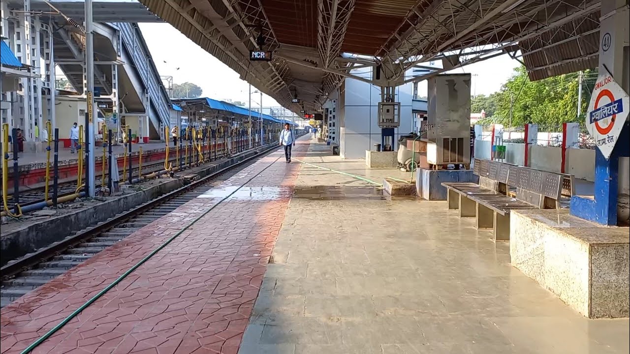 Etawah - Gwalior - Jhansi Passenger Clear Train Announcement At Gwalior ...