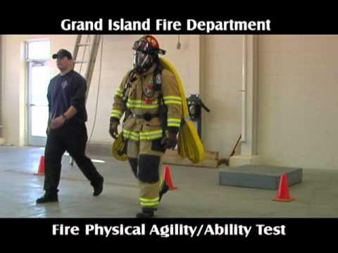 Grand Island Fire Department Agility/Ability Test - YouTube