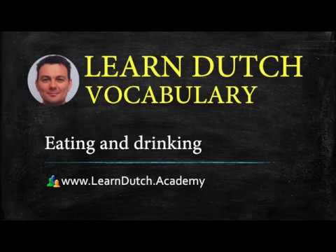 Learn Dutch words: Eating & Drinking 🇳🇱 + free printable Dutch word ...