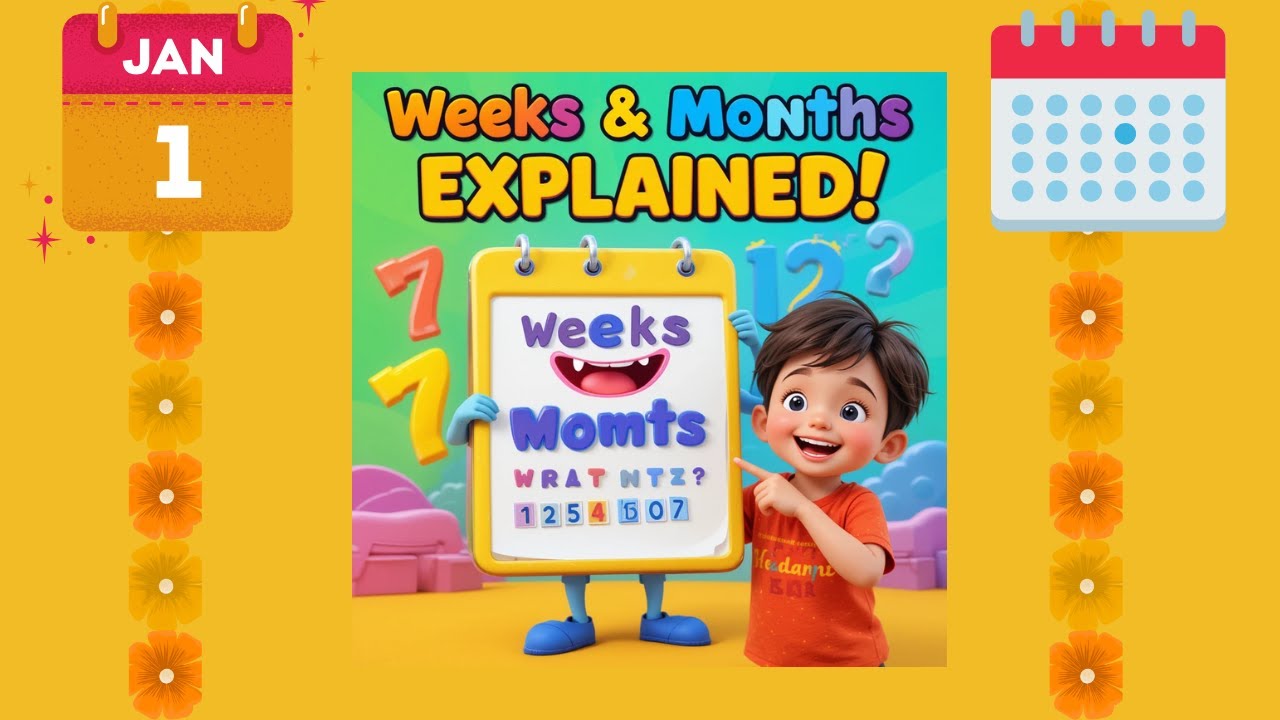"Weeks & Months for Kids! 🗓️ Fun Learning & Easy Explanation" - YouTube