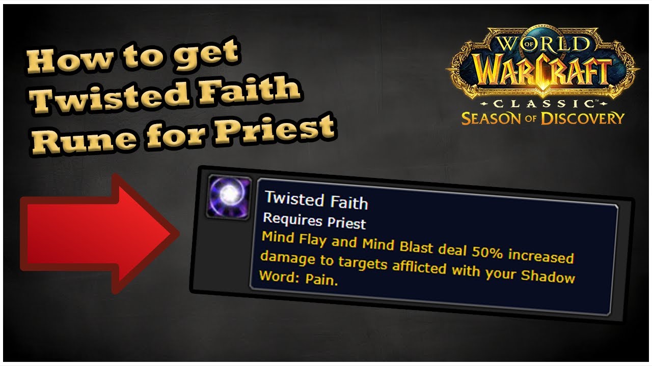 How to get Twisted Faith Rune for Priest [WoW SoD] - YouTube