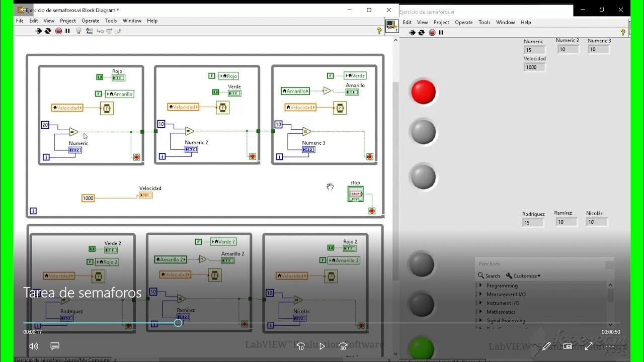 Semaforo en labview 2 - YouTube