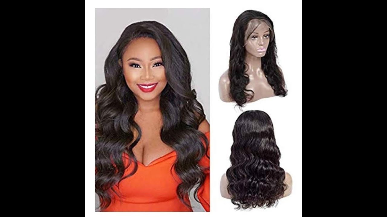 Brazilian Body Wave 18 inch Lace Front Wigs 13×4 Human Hair - YouTube