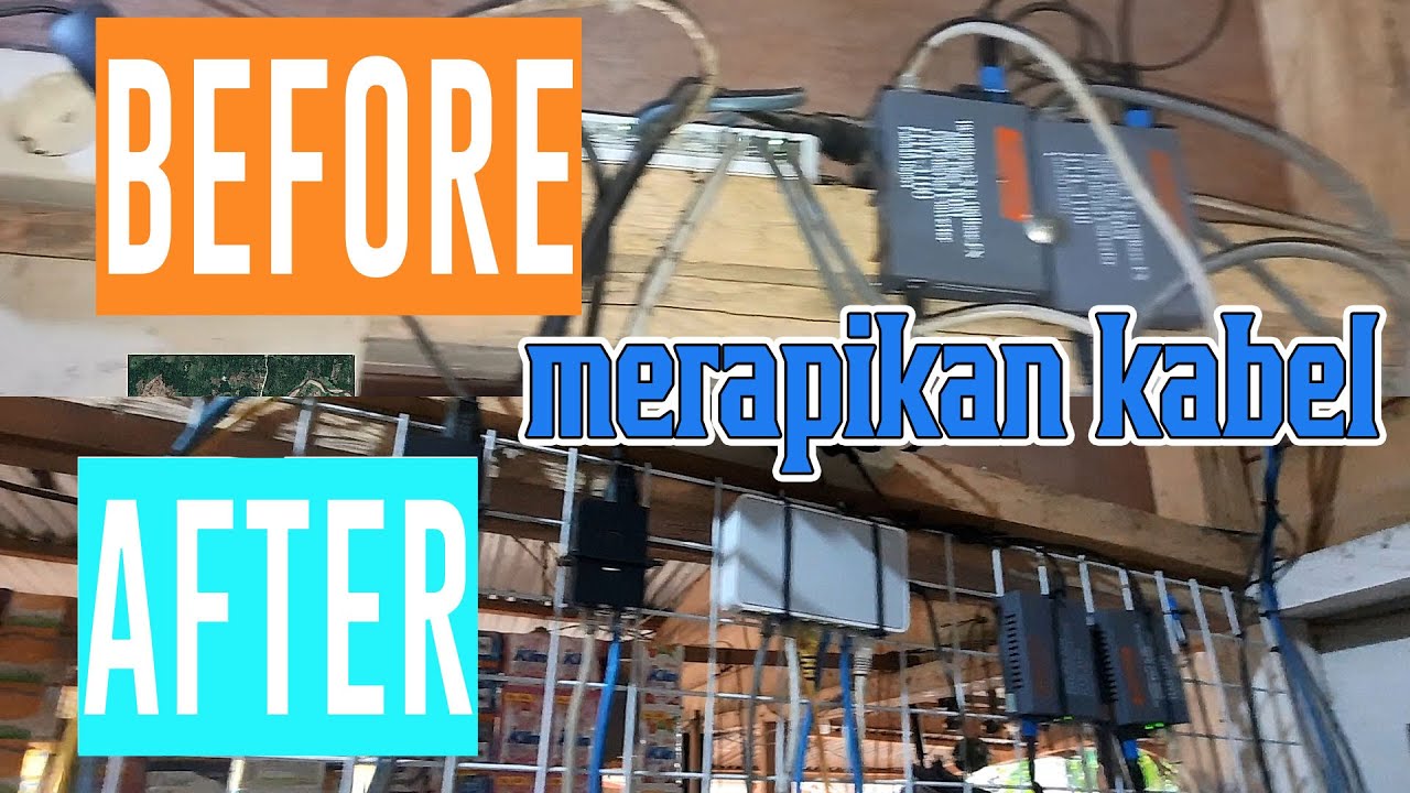 Cabling Organization merapikan kabel pada pelanggan hotspot dan PPPoE ...