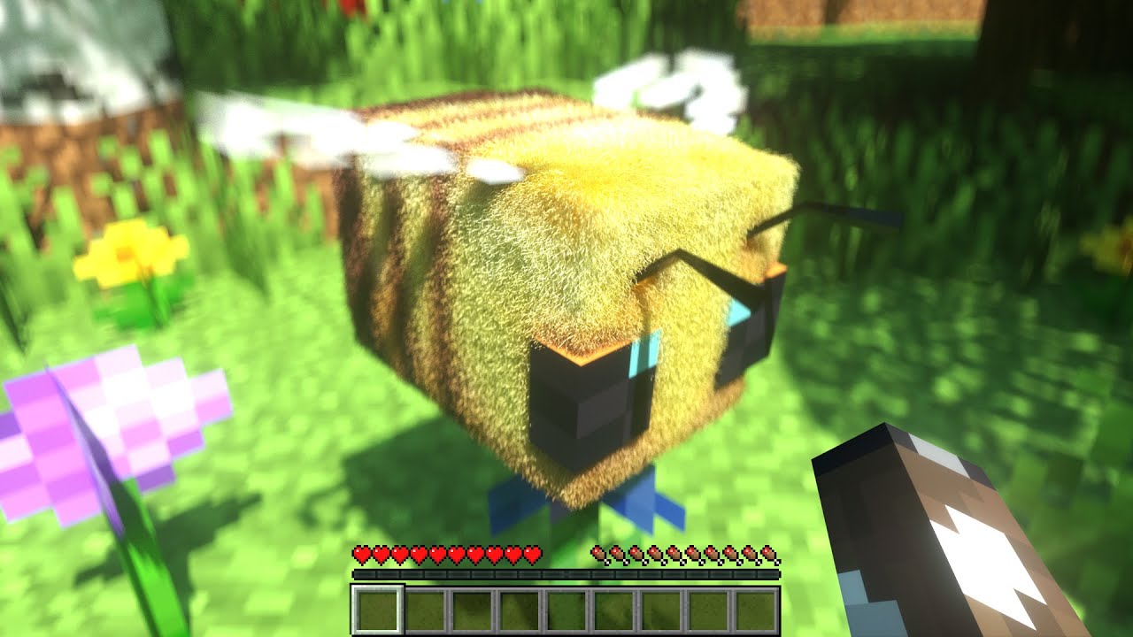Ultra Realistic Minecraft Bee - YouTube