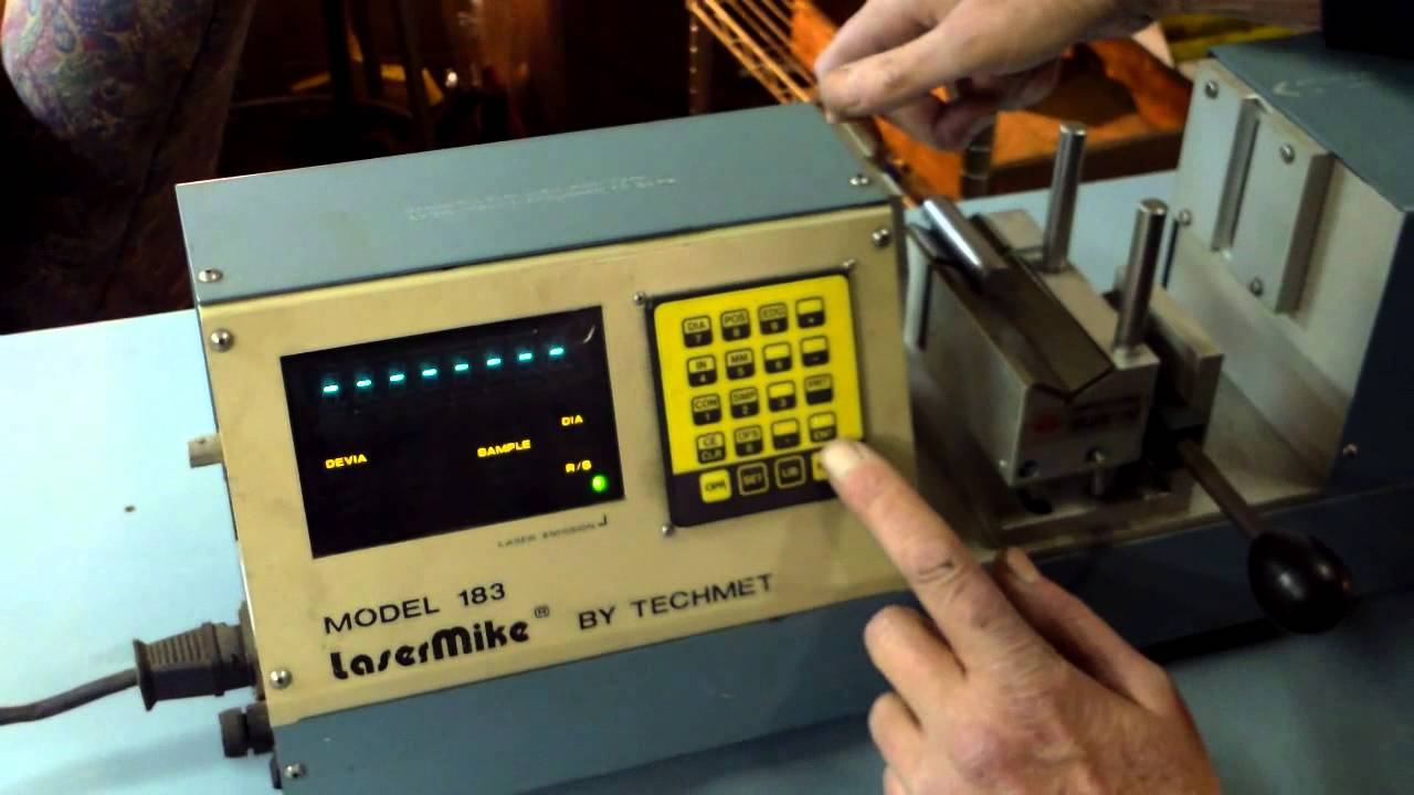 Techmet Laser Mike Model 183 - YouTube